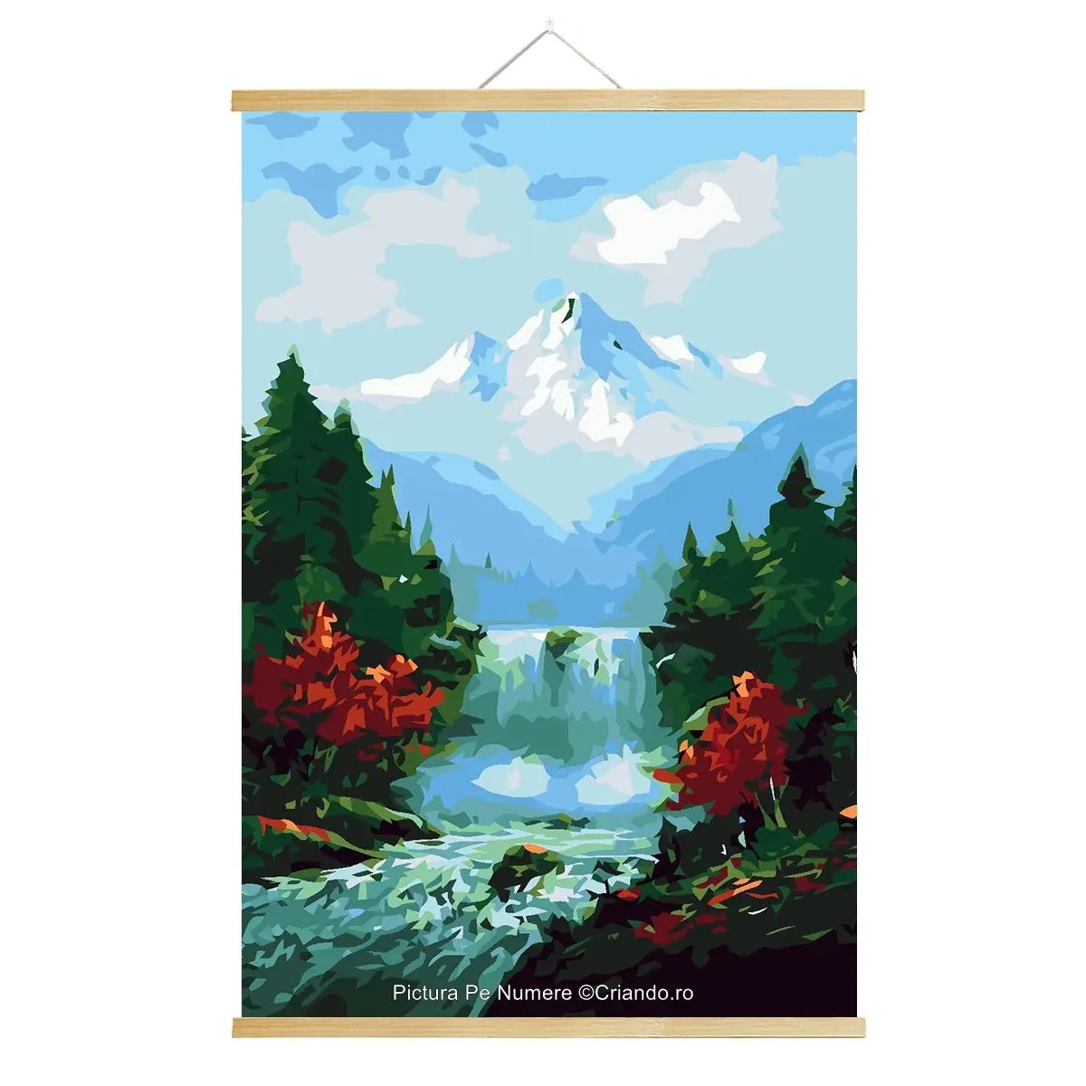 Pictura pe numere cu rama magnetica 40x50cm PDP2652